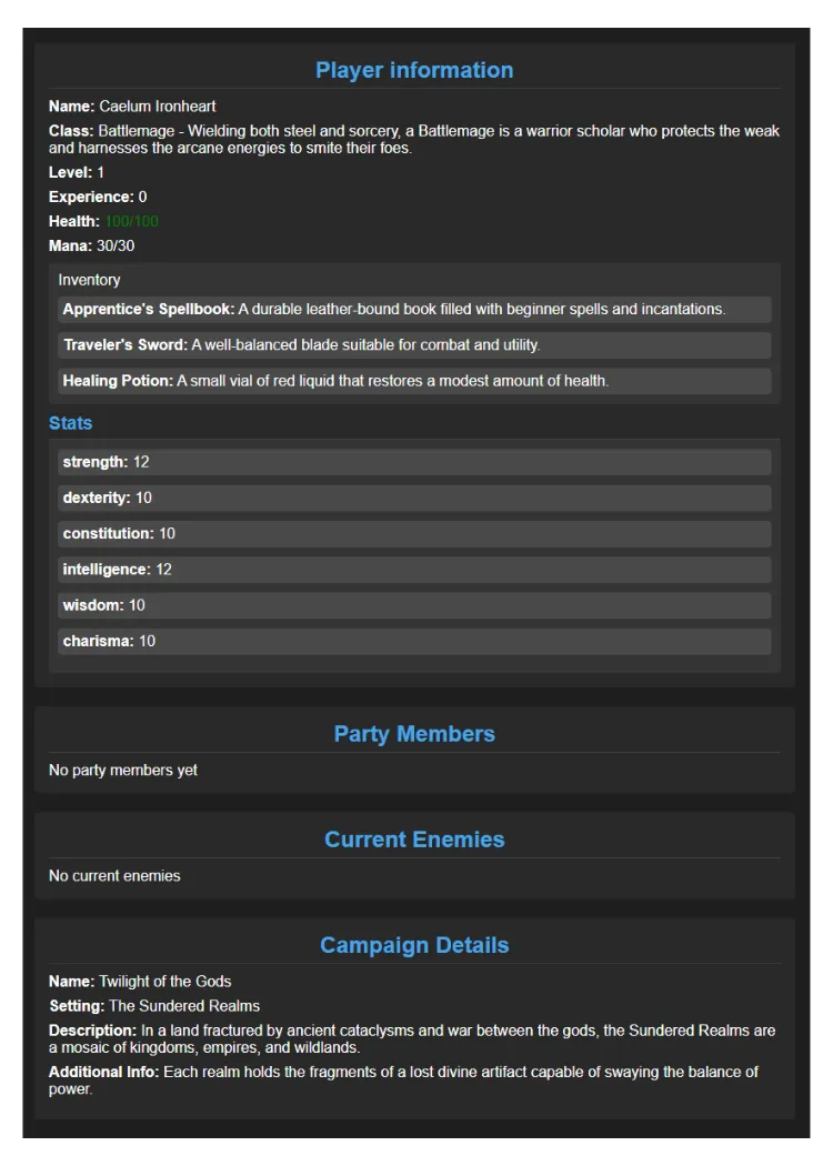 🔥 A Foray into Fantastical Worlds with GPT RPG: Javascript Edition (Part 1)